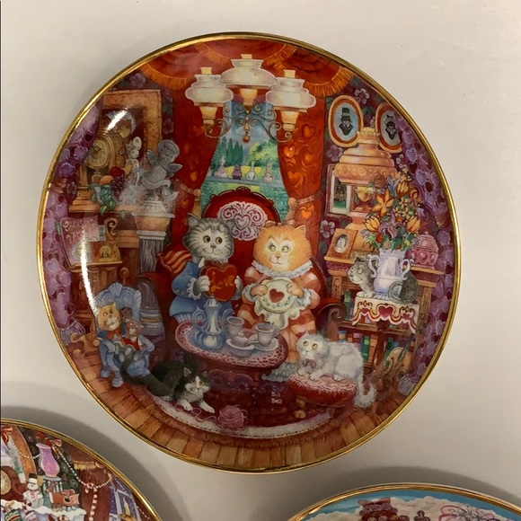 Bill Bell | Other | Bundle Of Bill Bell Cat Lovers Decorative Plates ...